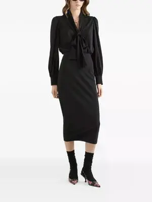 Dolce & Gabbana Pussy-bow Neck Blouse