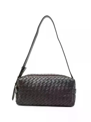 ELLEME Woven Leather Cross Body Bag - Brown