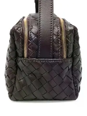 ELLEME Woven Leather Cross Body Bag - Brown