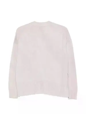 Alpha Studio V-neck Cardigan With Patch Pockets - Neutrals