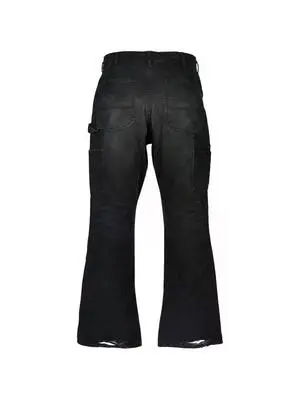 FILTH Distressed Panelled Flared Jeans