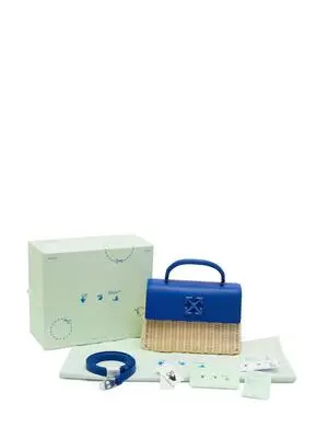Off-White Jitney 1.4 Straw Handbag