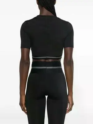 Calvin Klein Logo-tape Cropped T-shirt