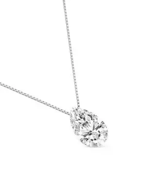SOLO FOR DIAMONDS Pear-cut Diamond Necklace - Silver