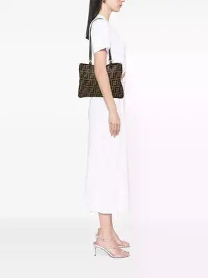 Fendi 20th Century Zucca Canvas Shoulder Bag