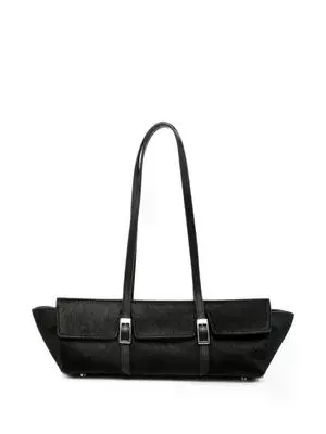 ELLEME Le Bateau Calf Leather Shoulder Bag - Black