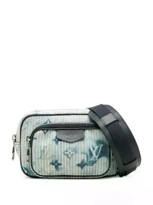 LOUIS VUITTON Monogram Denim Watercolor Pouch Crossbody Bag - Blue