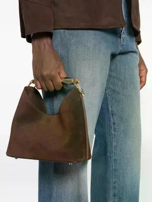 ELLEME Small Boomerang Suede Tote Bag - Brown