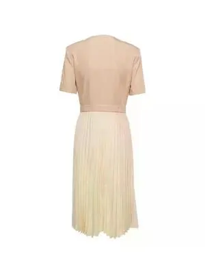 Sandro Plissé Wrap Midi Dress