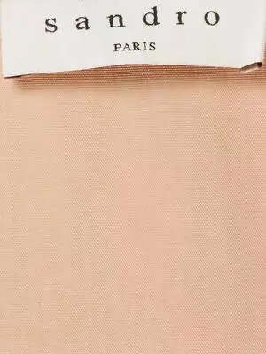 Sandro Plissé Wrap Midi Dress