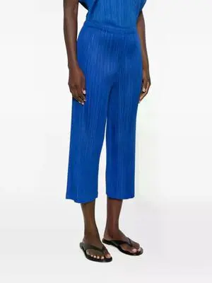 Issey Miyake Cropped Pleated Trousers