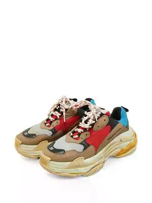 Balenciaga Triple S Mesh Sneakers - Brown
