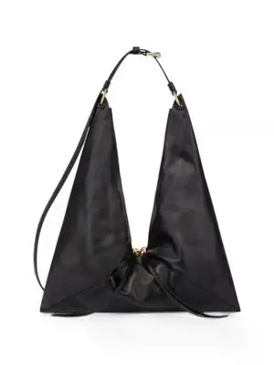 Moschino Triangle Leather Shoulder Bag