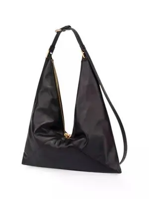 Moschino Triangle Leather Shoulder Bag