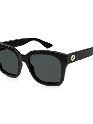 Gucci Interlocking G Square-frame Sunglasses - Black