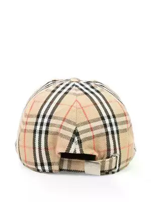 Burberry Check Pattern Baseball Cap