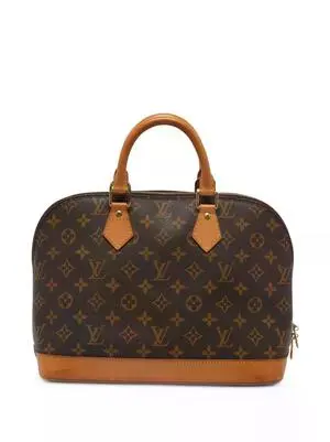 LOUIS VUITTON Monogram Alma Tote Bag - Brown
