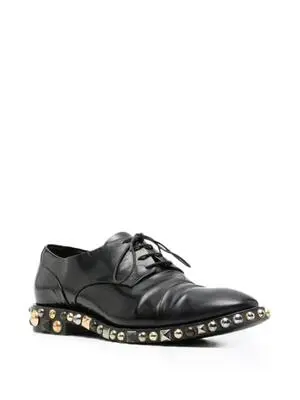 LOUIS VUITTON 2010 Stud Embellished Derby Shoes