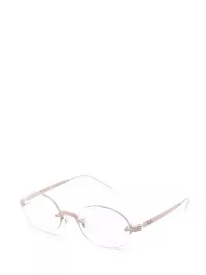 Ray-ban X A$ap Rocky Rimless Round Frame Eyeglasses - Neutrals