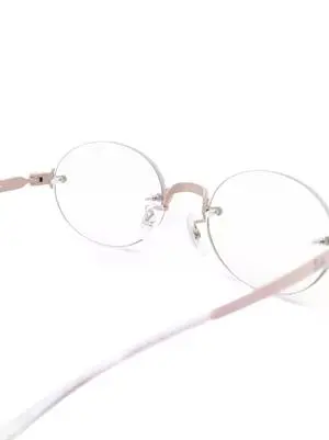 Ray-ban X A$ap Rocky Rimless Round Frame Eyeglasses - Neutrals