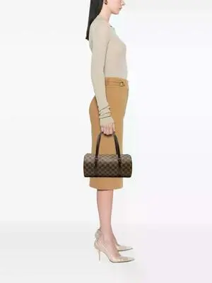 LOUIS VUITTON 2004 Damier Ebene Papillon 30 Handbag