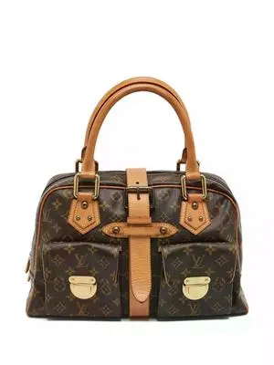LOUIS VUITTON Monogram Canvas Manhattan Tote Bag - Brown
