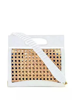 Tyler Ellis Stella Wicker Tote Bag