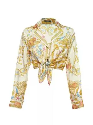 VERSACE Versace Underwater Barocco Knotted Shirt