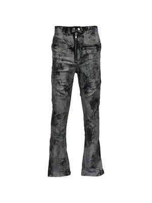 FILTH Bleach-effect Zip-detail Jeans