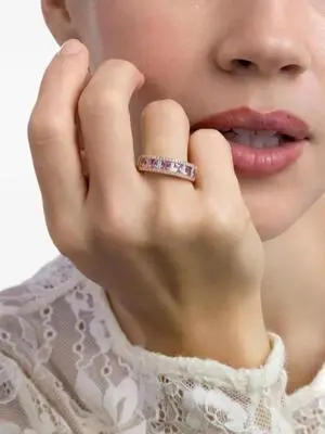 LISA NIK Sapphire And Diamond Ring - Pink