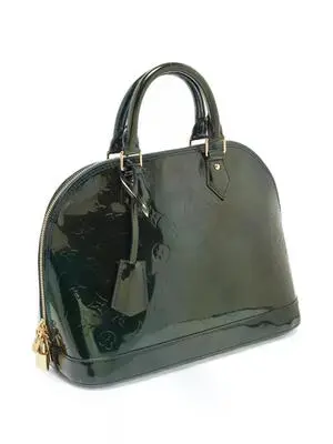 LOUIS VUITTON 2010 Alma Monogram Vernis Tote Bag - Green