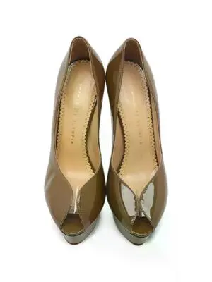 CHARLOTTE OLYMPIA Dolly Peep-toe Platform Pumps