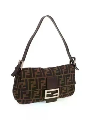 Fendi 1990s Baguette Monogram Shoulder Bag