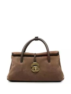 ZANELLATO Baby Dotta Jones Studded Handbag - Brown