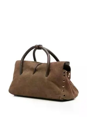 ZANELLATO Baby Dotta Jones Studded Handbag - Brown