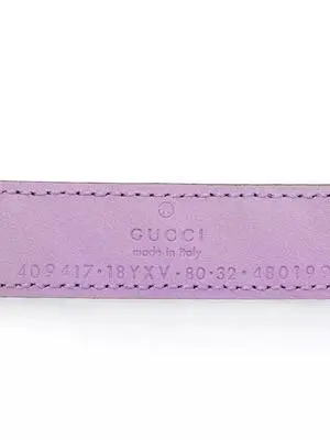 Gucci Gg Marmont Logo-buckle Leather Belt