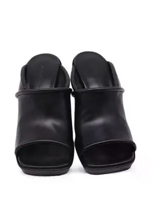 Khaite Lambskin Stagg Wedge Sandals
