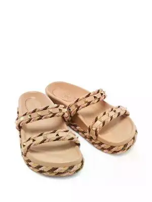 Valentino Garavani Rockstud Torchon Flat Sandals