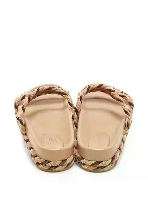 Valentino Garavani Rockstud Torchon Flat Sandals