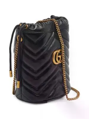 Gucci Matelassé Gg Marmont Bucket Bag