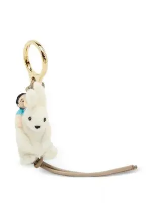 Loewe Rabbit Bag Charm - White