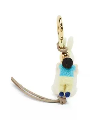 Loewe Rabbit Bag Charm - White
