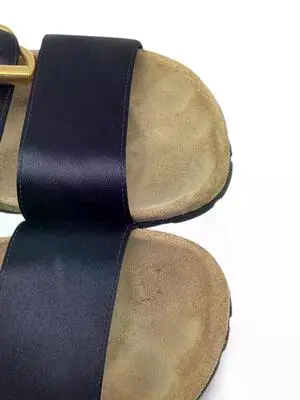 Prada Double Strap Slide Sandals - Blue
