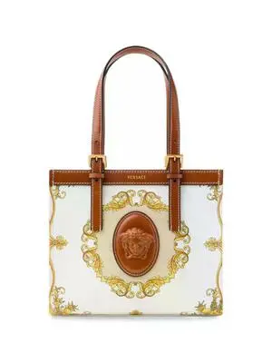 Versace Rivière Printed Mini Canvas Tote