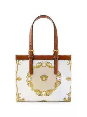 Versace Rivière Printed Mini Canvas Tote
