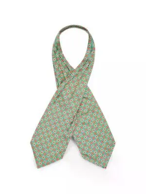Valentino Garavani Geometric-print Silk Scarf - Green