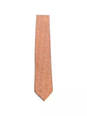 SAPIO Check-pattern Tie - Orange