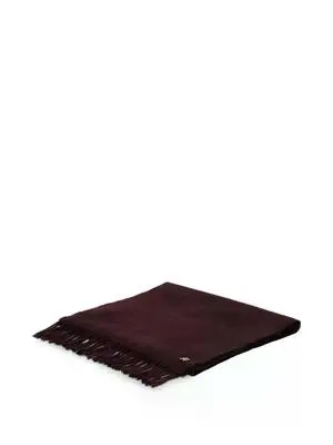 Tommy Hilfiger Fringed Logo-plaque Scarf