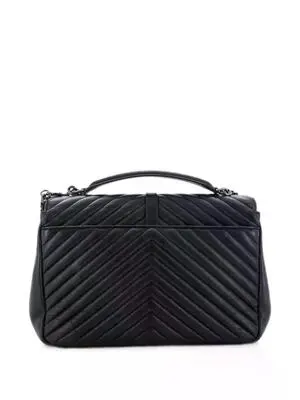 Saint Laurent Classic Monogram College Bag Matelasse Chevron Leather Large Shoulder Bag