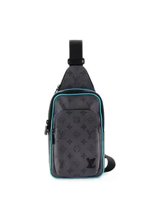 LOUIS VUITTON Avenue Sling Bag Nm Reverse Monogram Eclipse Canvas Backpack
